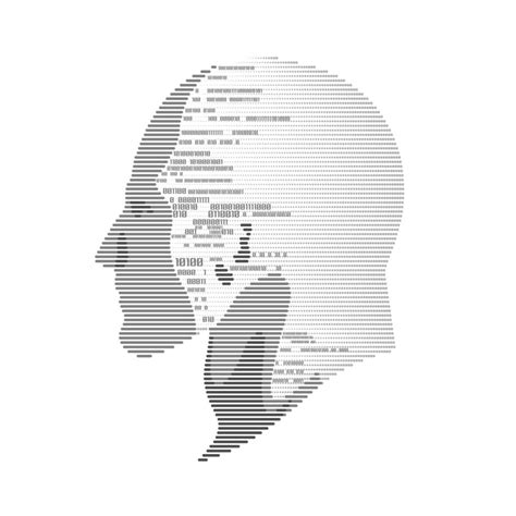 Binary Digital Head Vector Art At Vecteezy