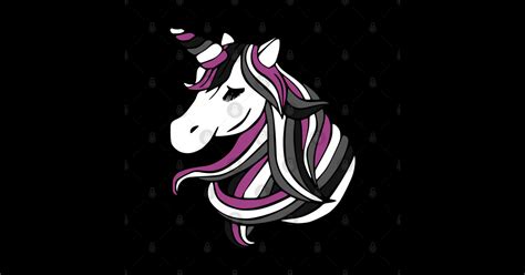 Asexual Flag Unicorn Asexual Flag Sticker Teepublic