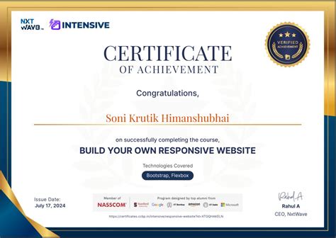 Krutik Soni On Linkedin Webdevlopment Html5 Css Website Webdesign Ccbp Nxtwave Bootstarp