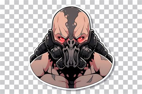 Dc Comics Bane With Red Eyes Sticker Dc Sticker Download
