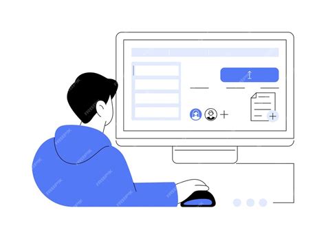 Premium Vector Submit Work Abstract Concept Vector Illustration Assignment Submitting