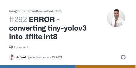 Error Converting Tiny Yolov3 Into Tflite Int8 · Issue 292