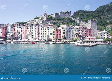 Harbor Portovenere Spezia Italy Liguria 08 August 2018 Landscape