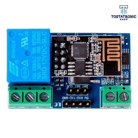 módulo wifi esp8266 esp 01 con relay tostatronic