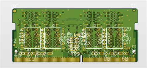 【p164】ddr4 Sodimm内存条pcb图 电子电路 索炜达电子