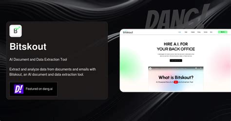 Ai Document And Data Extraction Tool Bitskout