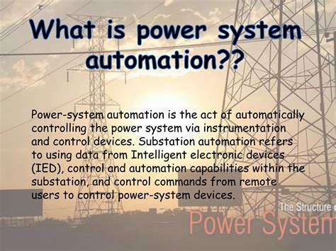 Scada And Power System Automation Pptx