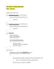 Do Select Coding Questions 11 Docx Do Select Coding Questions Q11 Answer Package