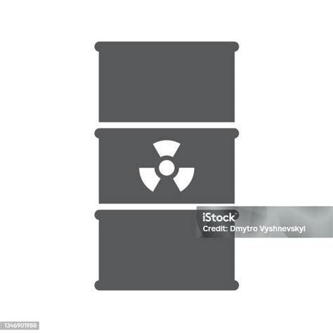 흰색 배경에 격리 된 방사성 배럴 실루엣 벡터 아이콘 웹 모바일 앱 Ui 디자인 및 인쇄 폴리그래피용 방사성 배럴 아이콘 0명에 대한 스톡 벡터 아트 및 기타 이미지