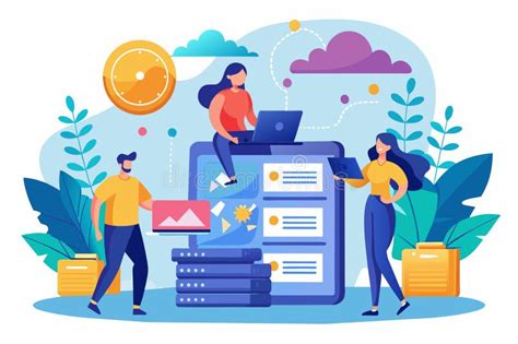 Individuals Are Actively Backing Up Digital Data With Various Devices Showcasing Teamwork And