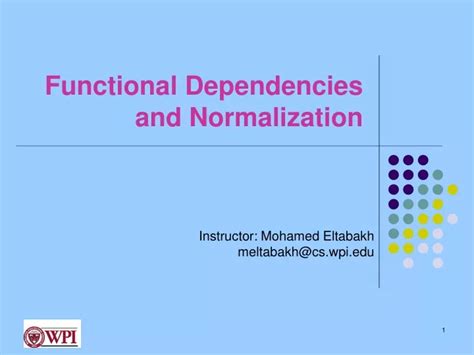 ppt functional dependencies and normalization powerpoint presentation
