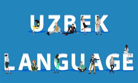 Premium Vector People On Uzbek Language For Web Mobile App Presentations