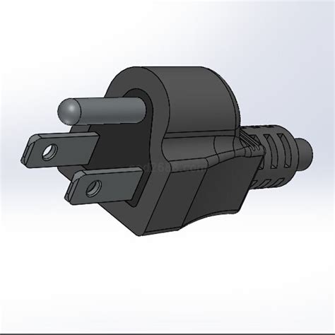 三相电源插头模型solidworks格式