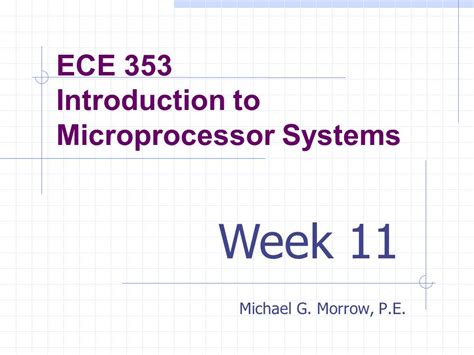 Ece 353 Introduction To Microprocessor Systems Ppt Video Online Download