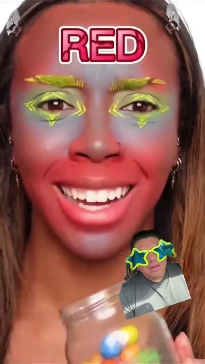 Candy Mandms Challenge Emoji Makeup Funny Mukbang