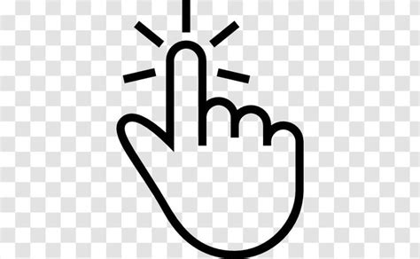 Mouse Pointer Click Icon Text Transparent PNG