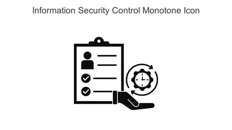 Information Security Control Monotone Icon In Powerpoint Pptx Png And