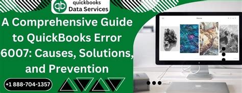 quickbooks error 6007 diagnosing and fixing file access and network