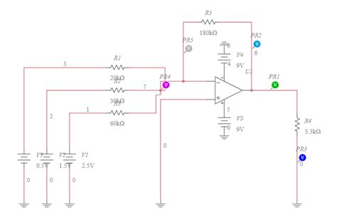5 Terminal Op Amp Multisim Live