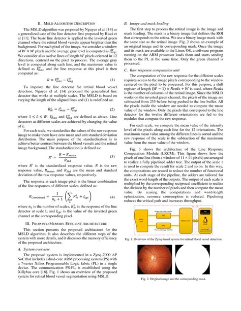 Memory Efficient Multi Scale Line Detector Architecture For Retinal