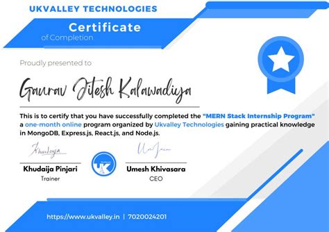 Gaurav Kalawadiya On Linkedin Exciting News Ive Completed My Mern Stack Internship💥🎊 Ive