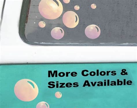 A Large Set Of Multi Coloured Bubble Vinyl Stickers For Your Car Kitchen Van Shop Etsy