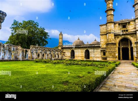 Heritage Jami Masjid Also Known As Jama Mosque In Champaner Gujarat State Western India Is