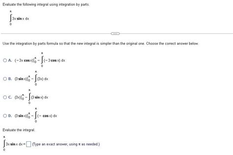 Solved Evaluate The Following Integral Using Integration By Chegg