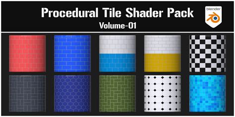 Procedural Tile Shader Pack Vol 01 Superhive Formerly Blender Market