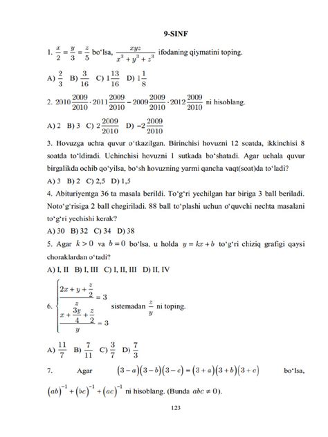 Matematikadan Bilimlar Bellashuvi | PDF