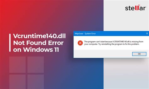 vcruntime140 dll not found windows 11 fixes