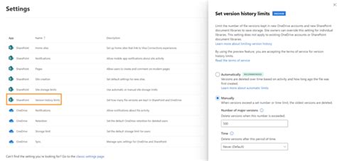 Optimize Sharepoint Storage With Version History Limits