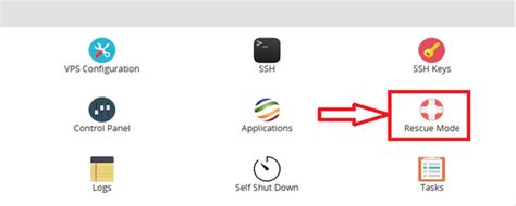 how to enable rescue mode of your vps in client area knowledgebase