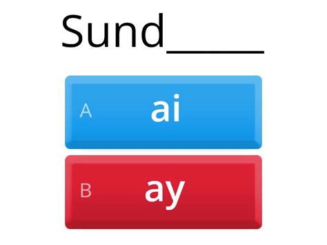 Ay Or Ai Quiz