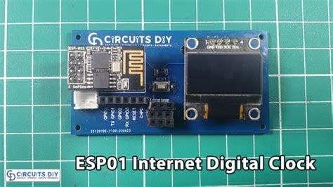 esp8266 esp01 local time internet clock with oled ssd1306