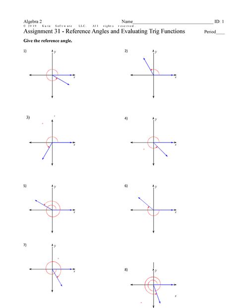 Reference Angles And Evaluating Trig Functions BS Education Studocu