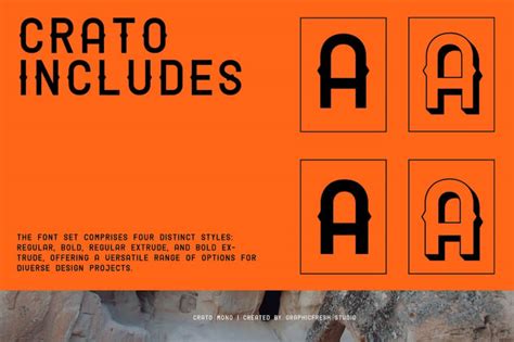 Crato Mono Modern Monospaced Font Sans Serif Ft Monospaced And Font Envato