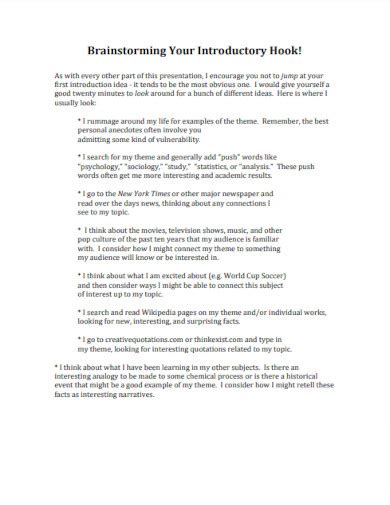21 Essay Hook Examples To Download