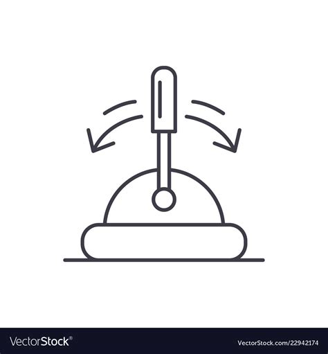 Toggle Switch Line Icon Concept Royalty Free Vector Image