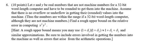 solved 10 points let x and y be real numbers that are not