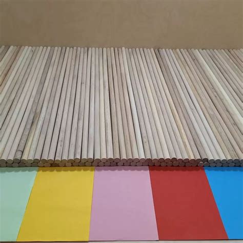 خرید و قیمت میله چوبی قطر 12 میلی متر ، طول 50 سانتی متر ، پک 5 عددی از