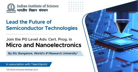 The Pg Level Advanced Certification Programme In Micro And Nanoelectronics Is A 9 Month