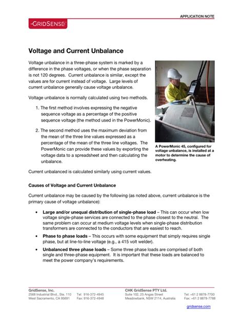 Causes Of Voltage And Current Unbalance Pdf Electric Power Distribution Electrical Equipment