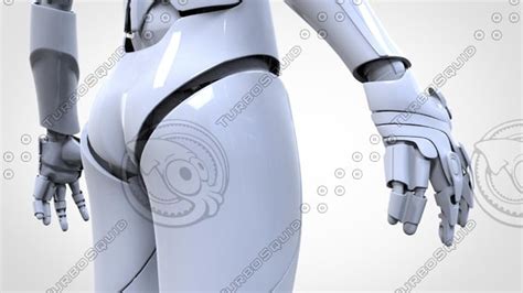 obj cyborg sci fi robot