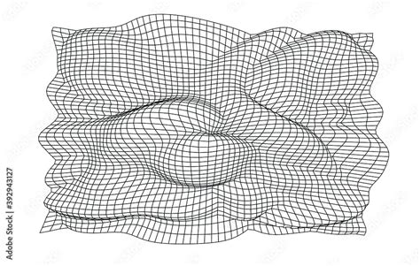 big data and complex information visualization concept glitched and