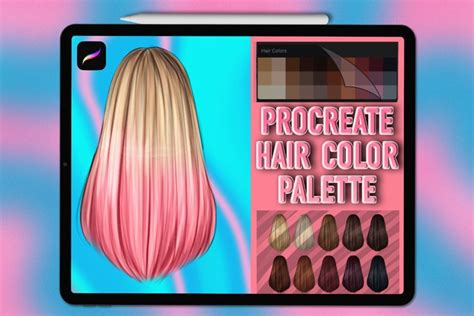 Procreate Hair Color Palette Procreate Hair Color Swatches