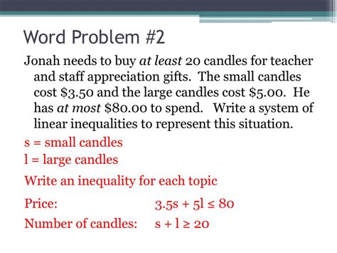 Systems Of Inequalities Word Problems Worksheets Library