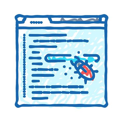 Debugging Code Software Icon Doodle Illustration 62457715 Vector Art At