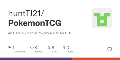 GitHub HuntTJ PokemonTCG An HTML Clone Of Pokemon TCG For GBC