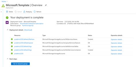 Deploying Various Type Of Storages Inside Azure Storage Account Using Arm Template Tutorials